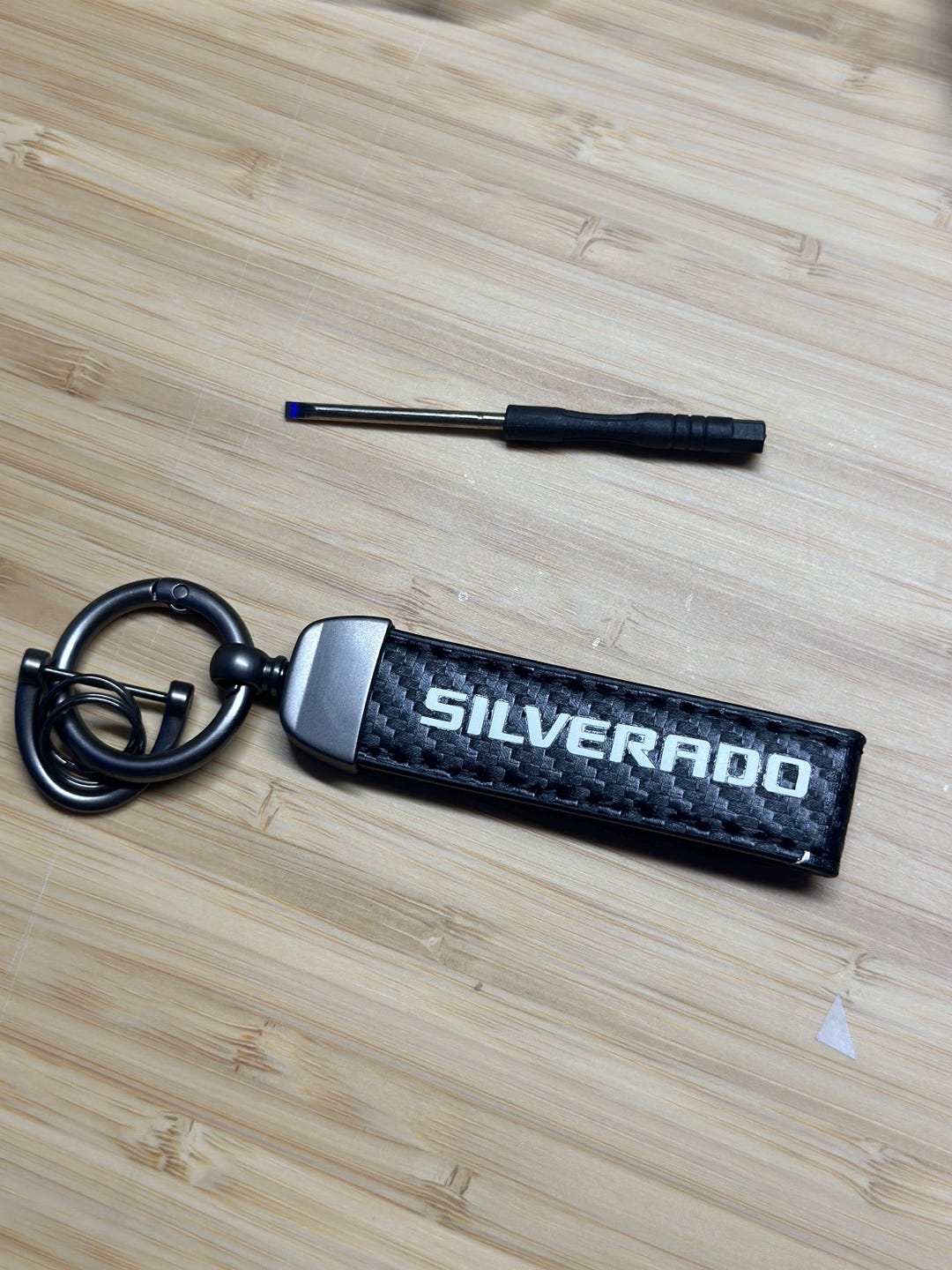 Silverado Chevy Carbon Fiber Key Chain Key Ring Accessories - Etsy