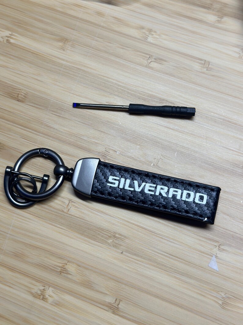 Silverado Chevy Carbon Fiber Key Chain Key Ring Accessories - Etsy