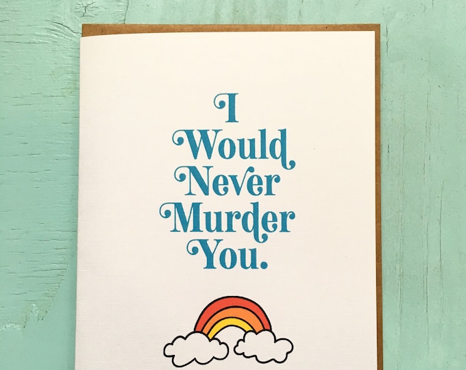 True Crime Murder Birthday Card - "have a Killer Birthday!" - ID ...