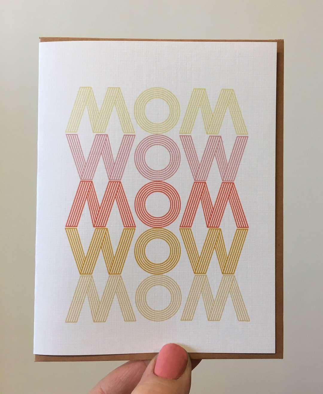 Wow Mom Card - Etsy