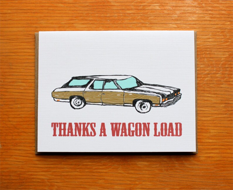Thanks a Wagon Load - Etsy