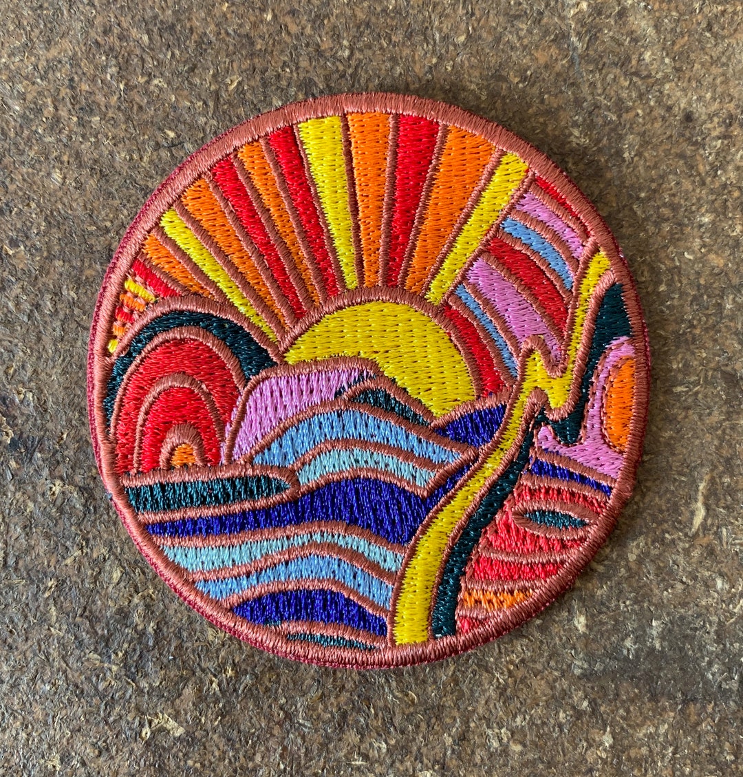Circle Oasis - Iron on Patch - Etsy