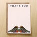 Birds Thank You Flat Notes-set of 10 - Etsy