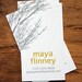 Gray Branches Calling Cards - Etsy