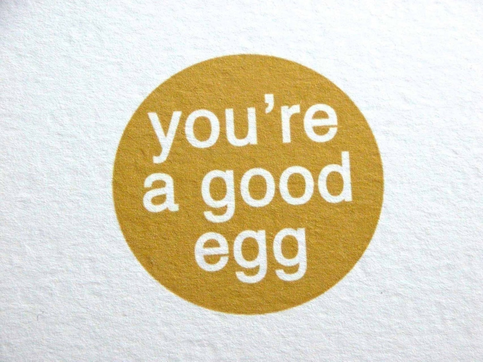 You're a Good Egg-single Folded Card - Etsy