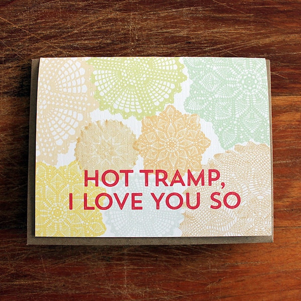 Hot Tramp I Love You so Card - Etsy
