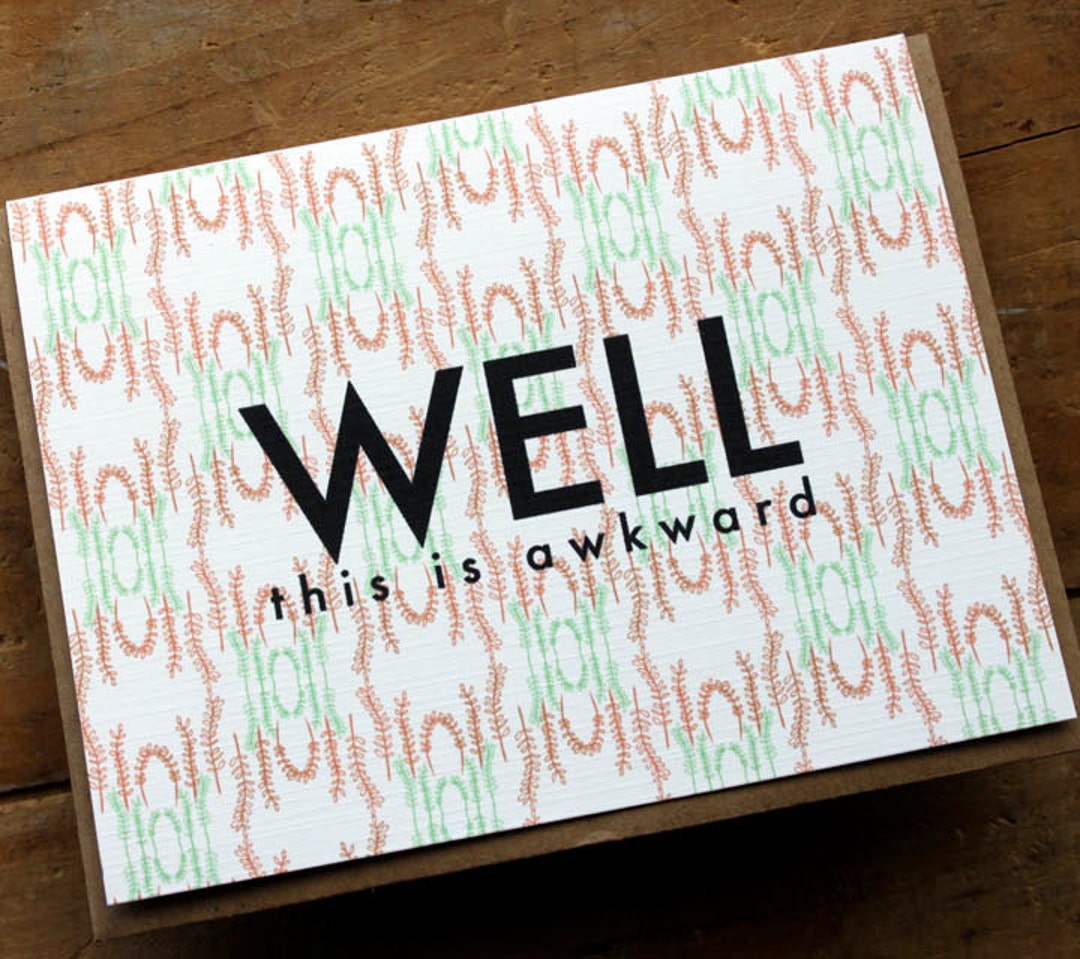 Well, This is Awkward. - Etsy