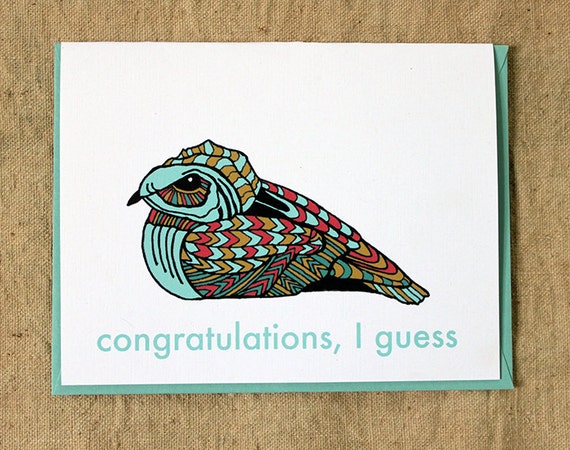 Congratulations I guess. | Etsy