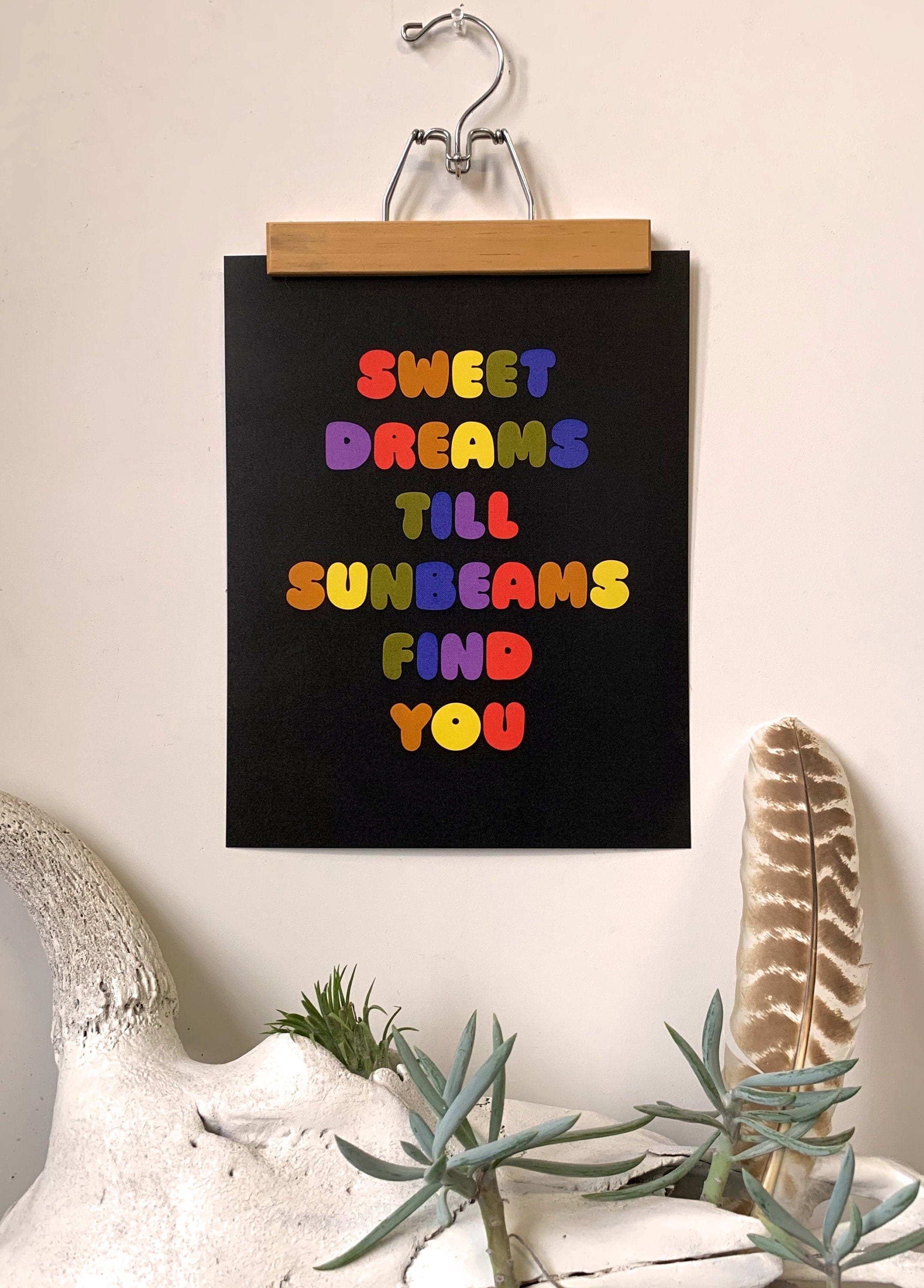 Sweet Dreams Till Sunbeams Find You- 11 X 14 or 5 X 7 Print - Etsy