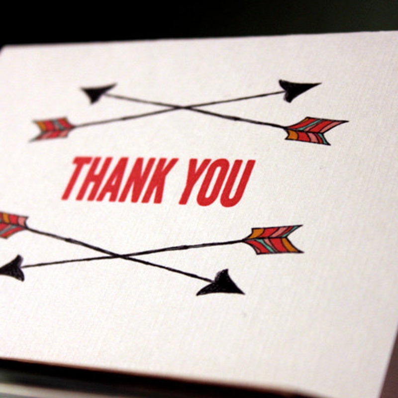 Arrow Note Cards - Etsy