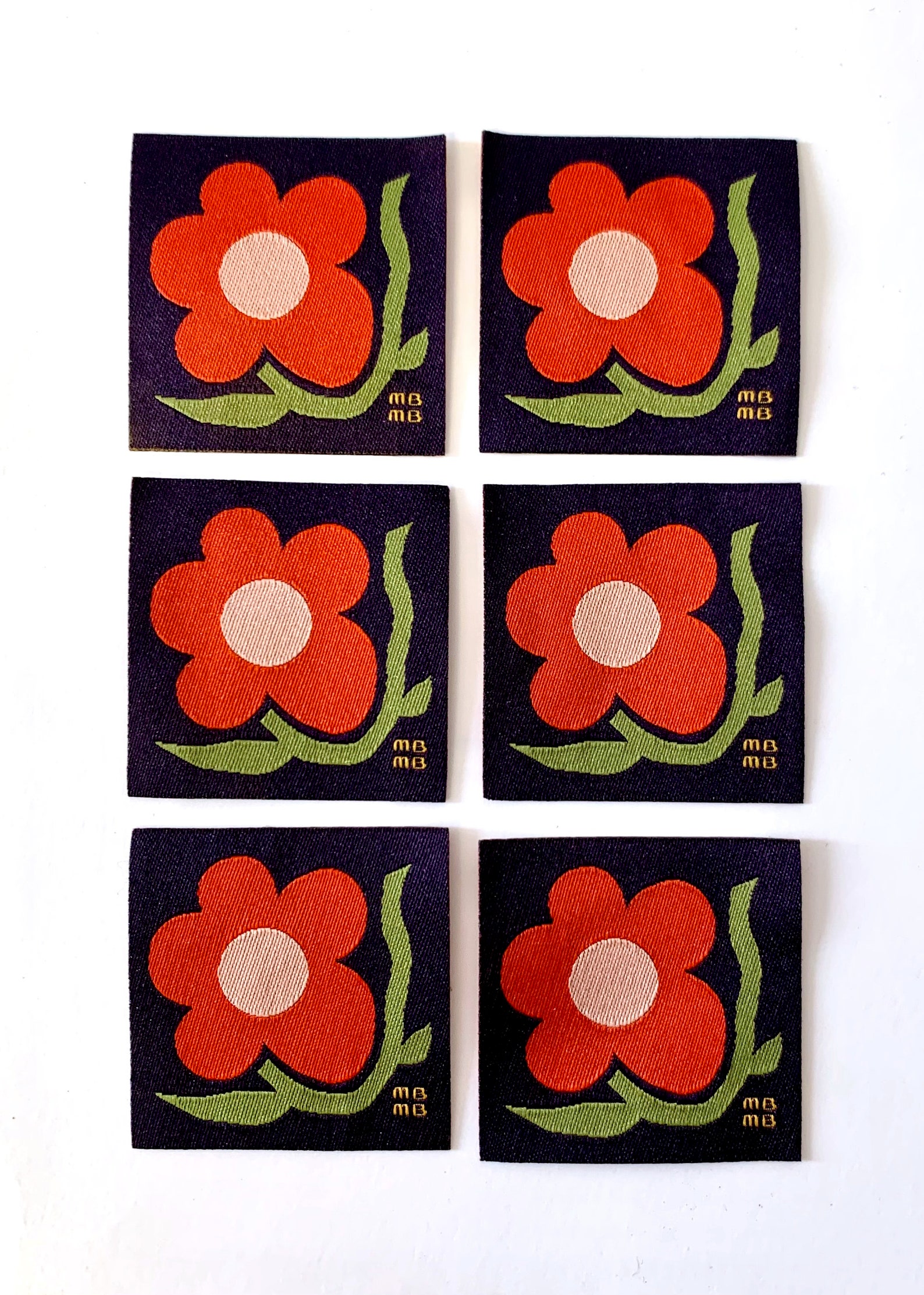 Big Flower Little Patch-woven Iron on Patch - Etsy