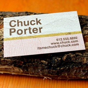 Wood Grain Calling Cards - Etsy