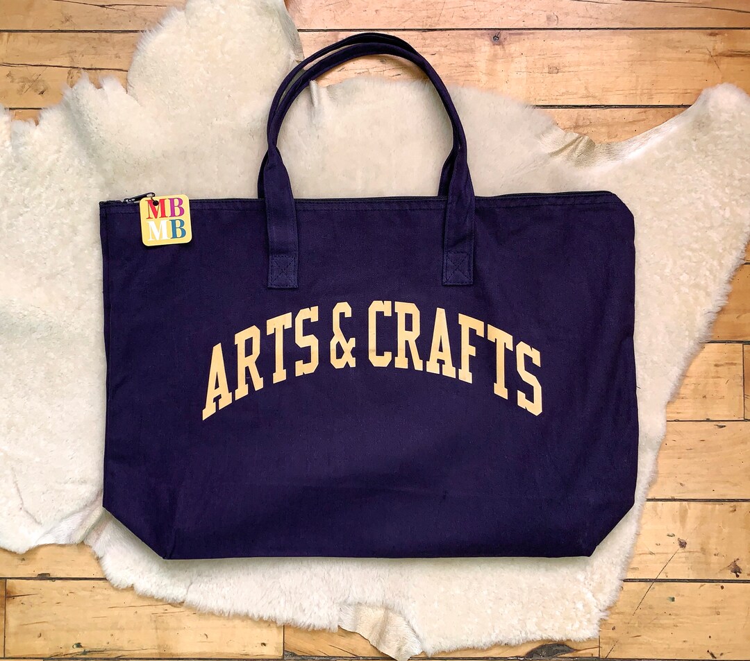 Arts and Crafts Large Zip Tote - Etsy