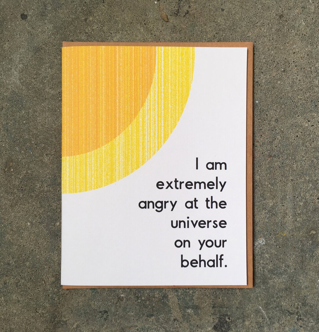 I Am Extremely Angry at the Universe on Your Behalf- Card - Etsy