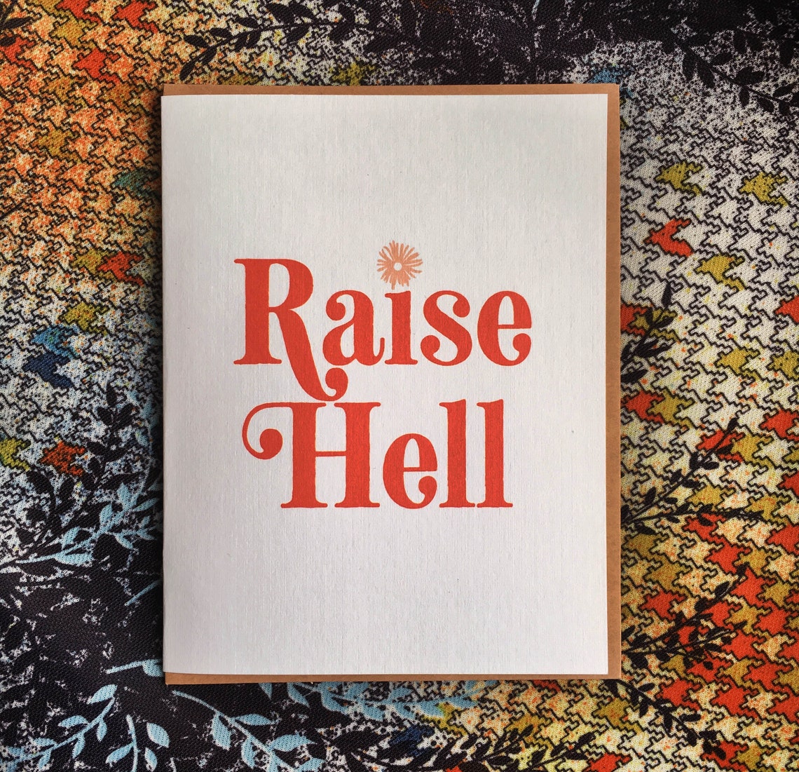 Raise Hell Card | Etsy