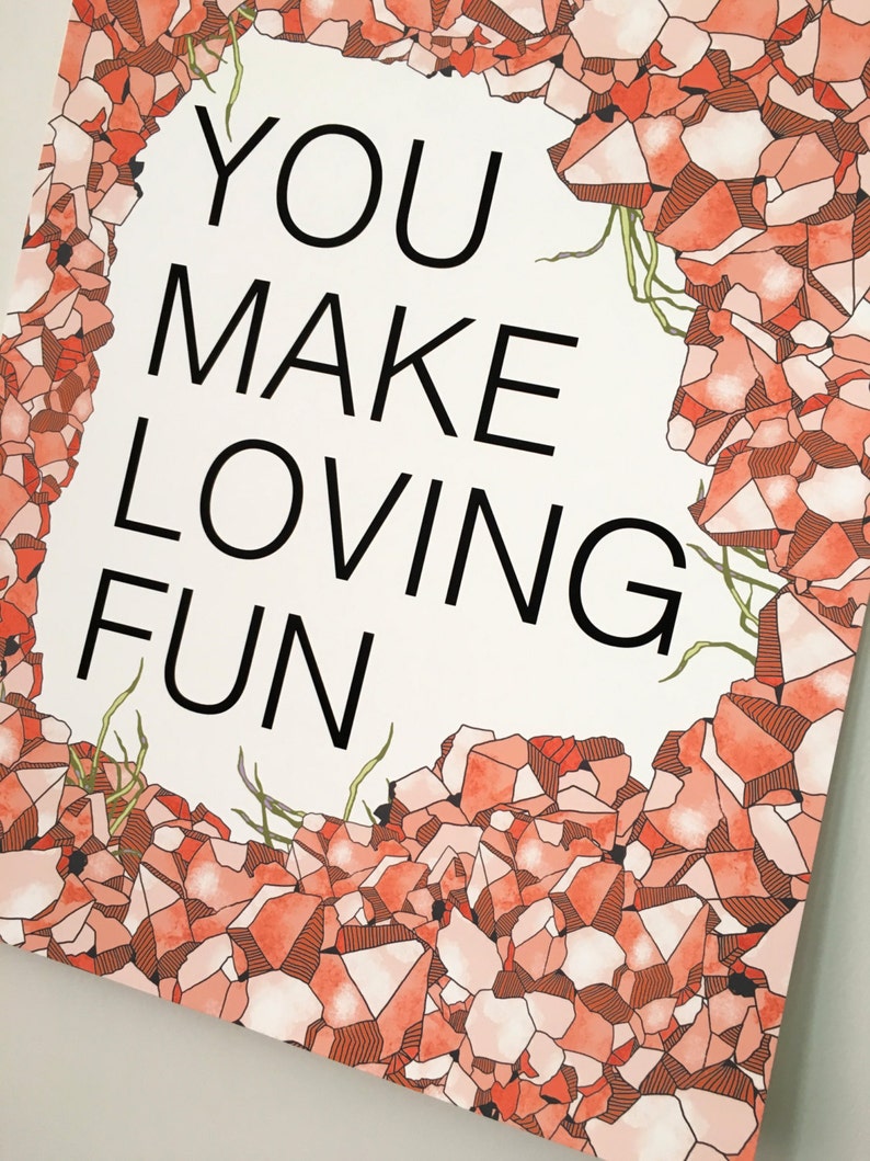 You Make Loving Fun-11 x 14 print | Etsy