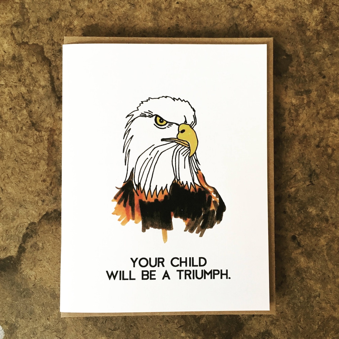 Triumphant Baby Card - Etsy