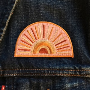 Sunny Sun- Iron on Patch - Etsy