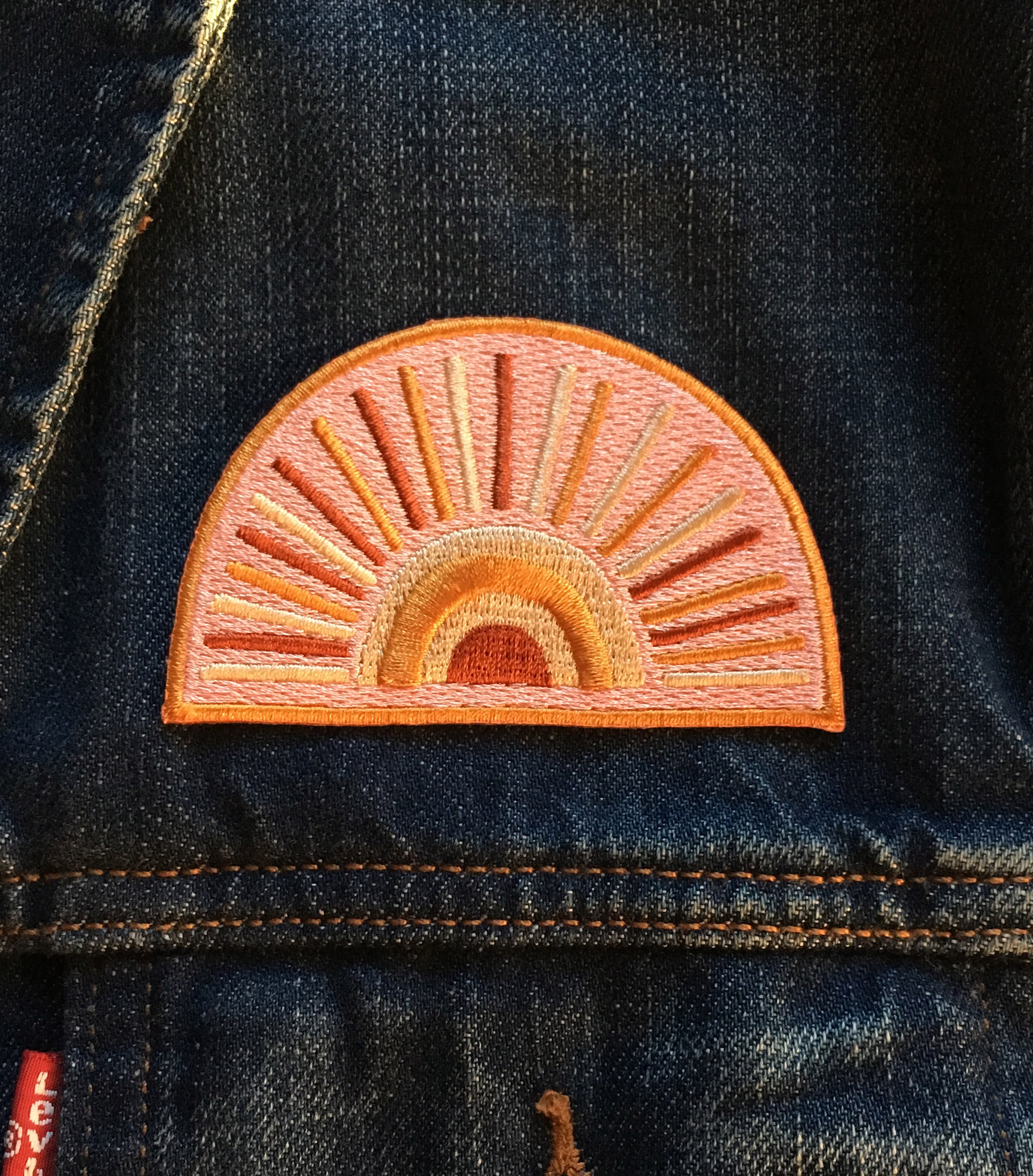 Sunny Sun Iron on Patch | Etsy