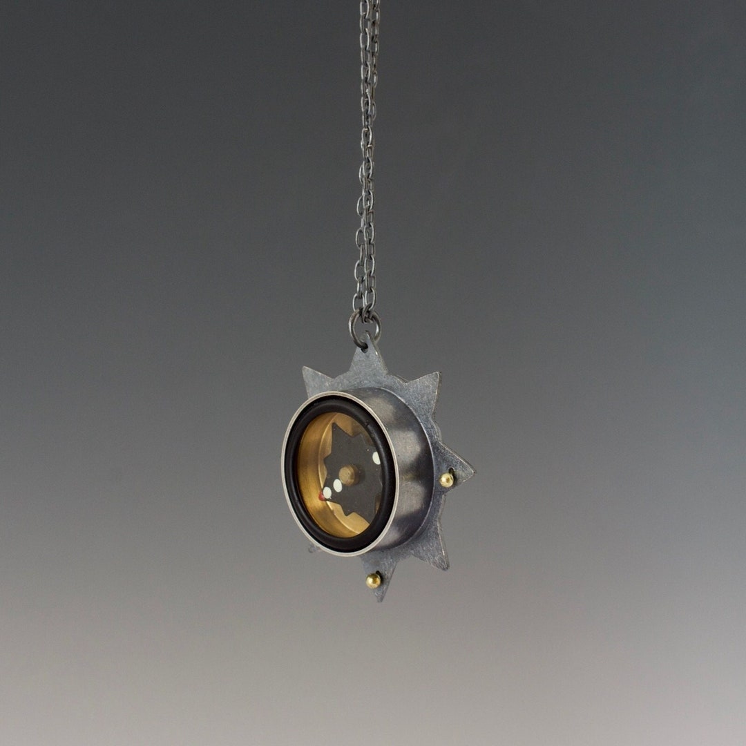 Real NATO Survival Compass Necklace - Eight Point Functional Compass ...