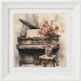 Vintage Piano Cross Stitch Pattern: Watercolor Roses (PDF Download) - Etsy