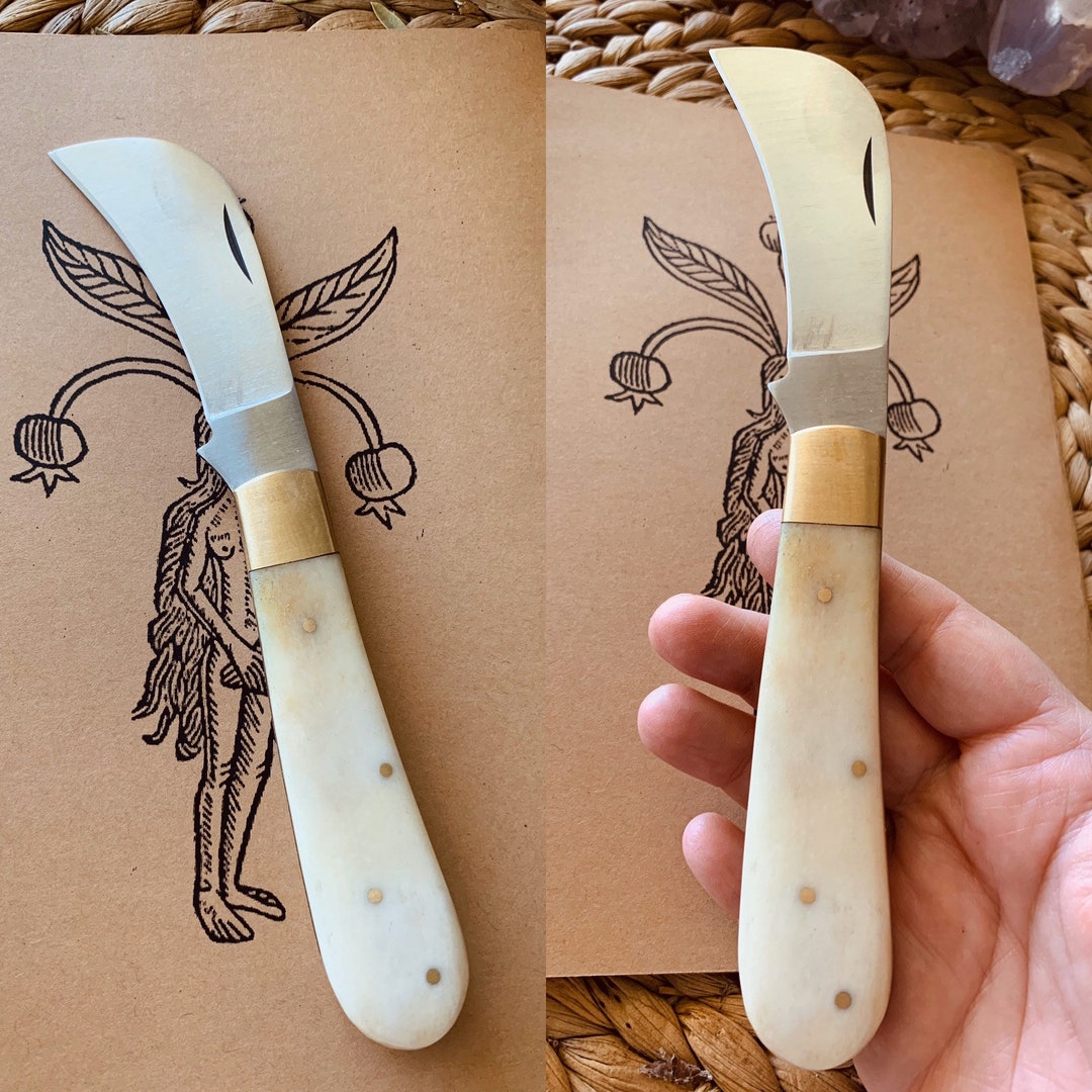 Hand BOLINE Bolline Sickle Herbalist Tool Druidic Ritual Druid ...