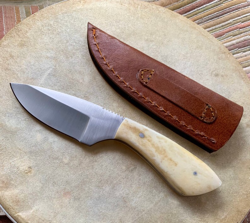 HERB KNIFE Boline With Belt Sheath Herbalist Tool Ritual Herbs | Etsy