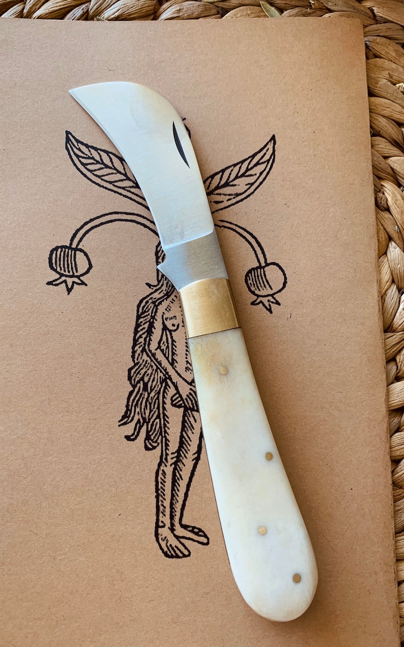 Hand BOLINE Bolline Sickle herbalist tool druidic ritual druid | Etsy