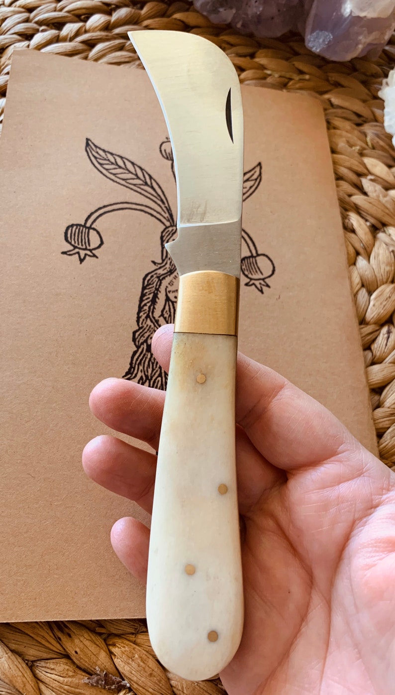 Hand BOLINE Bolline Sickle herbalist tool druidic ritual druid | Etsy