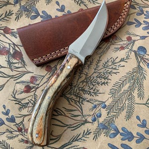 HERB KNIFE Boline With Belt Sheath Herbalist Tool Foraging Herbs Blade ...