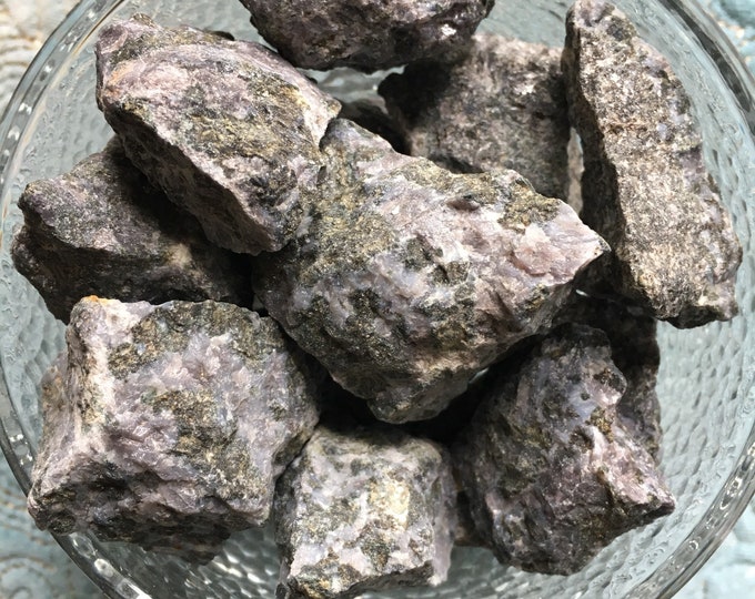 Raw MERLINITE Mystic Merlinite Indigo Gabbro Crystal Chunks Chunky ...