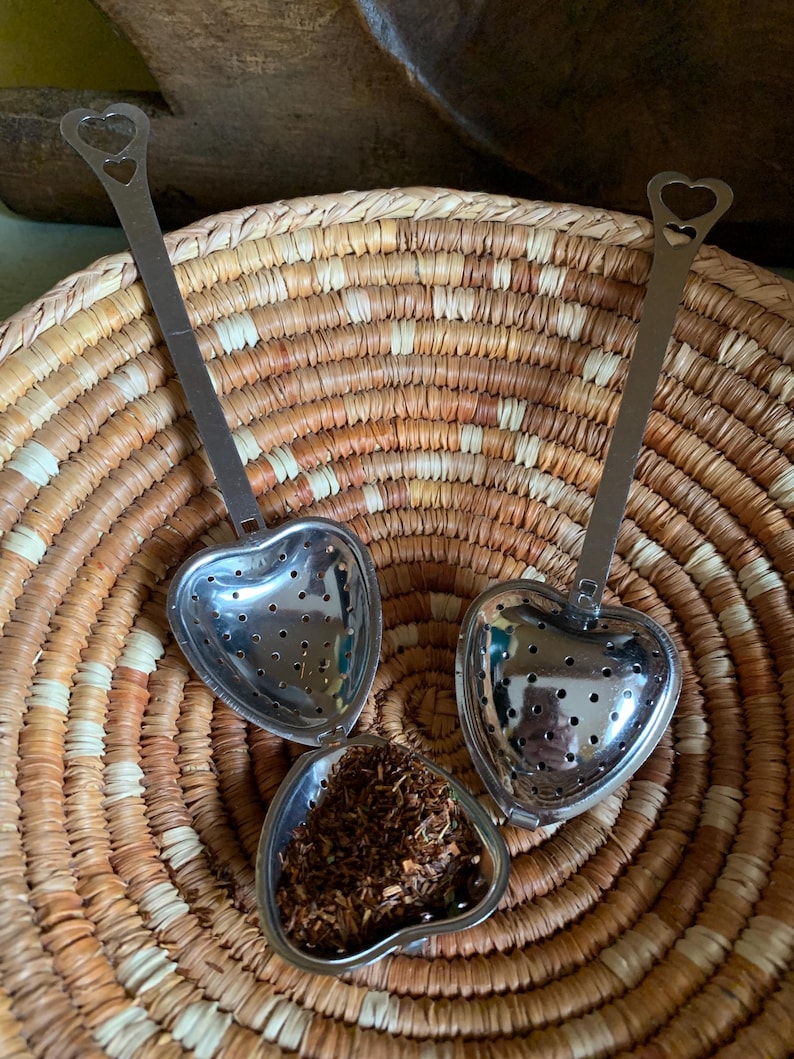 Stainless Steel Heart Tea Infuser Spoon, Loose Leaf Strainer - Etsy