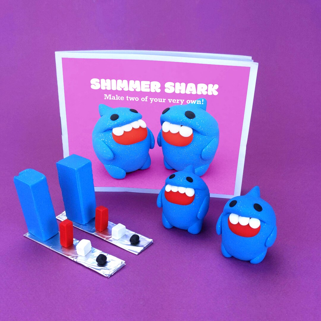 DIY Make Your Own Shimmer Shark Kit! Each Kit Makes 2 Shimmer Sharks - Etsy