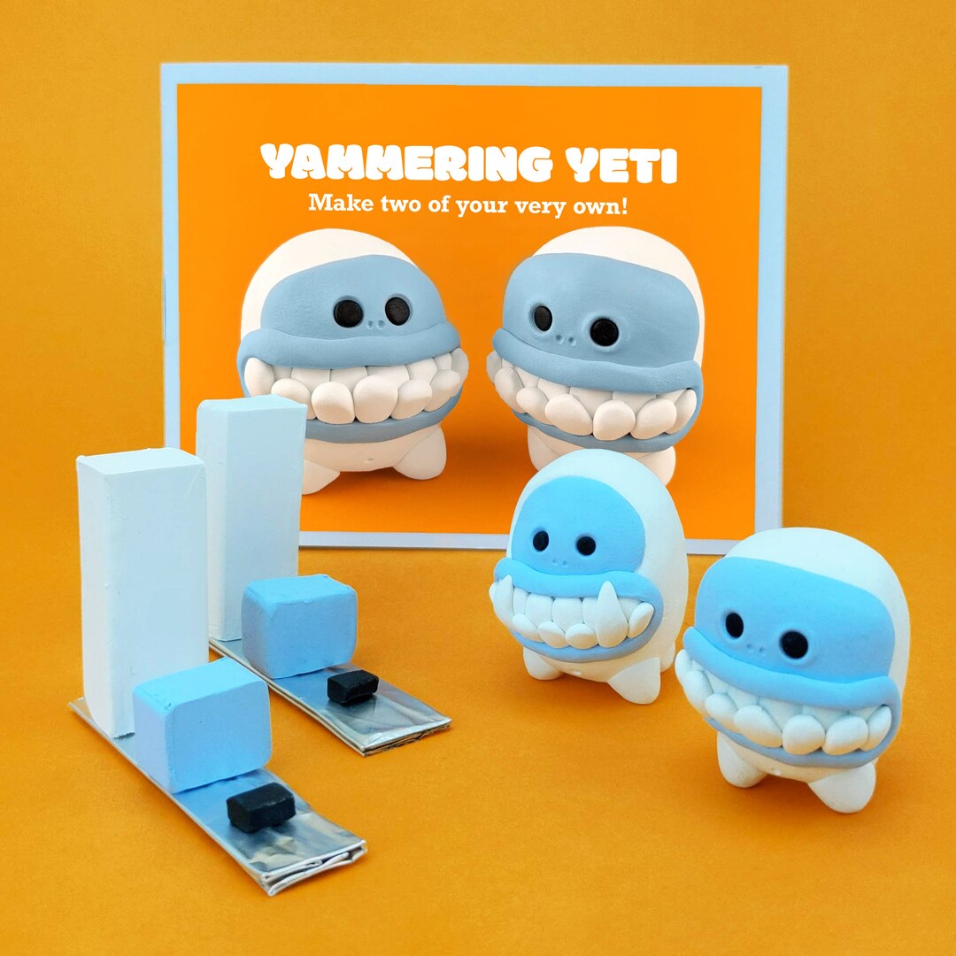 Make Your Own Yeti Kit Each Kit Makes 2 Yetis - Etsy