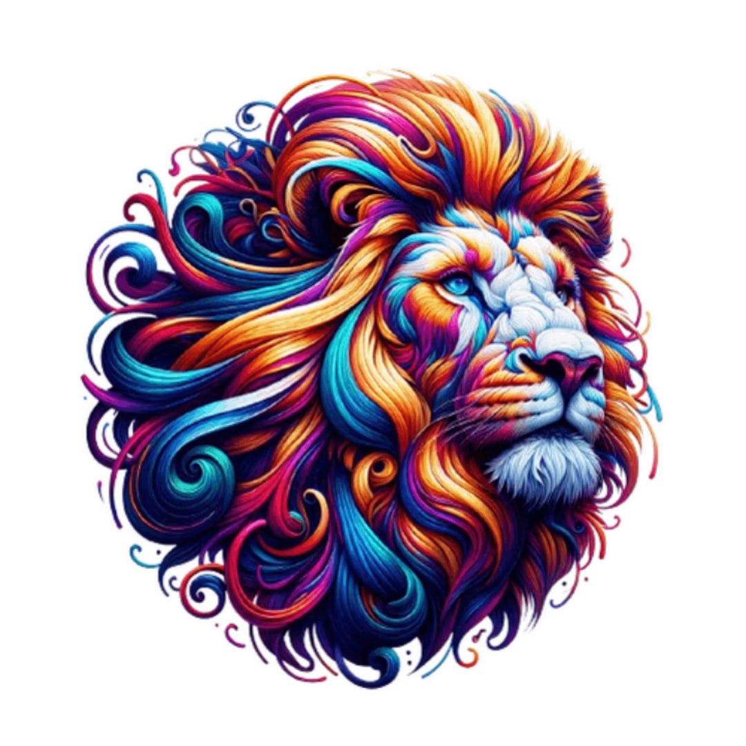 Splash Color Animals Clip Art, Colorful Animal Art, Tiger Splash Color ...