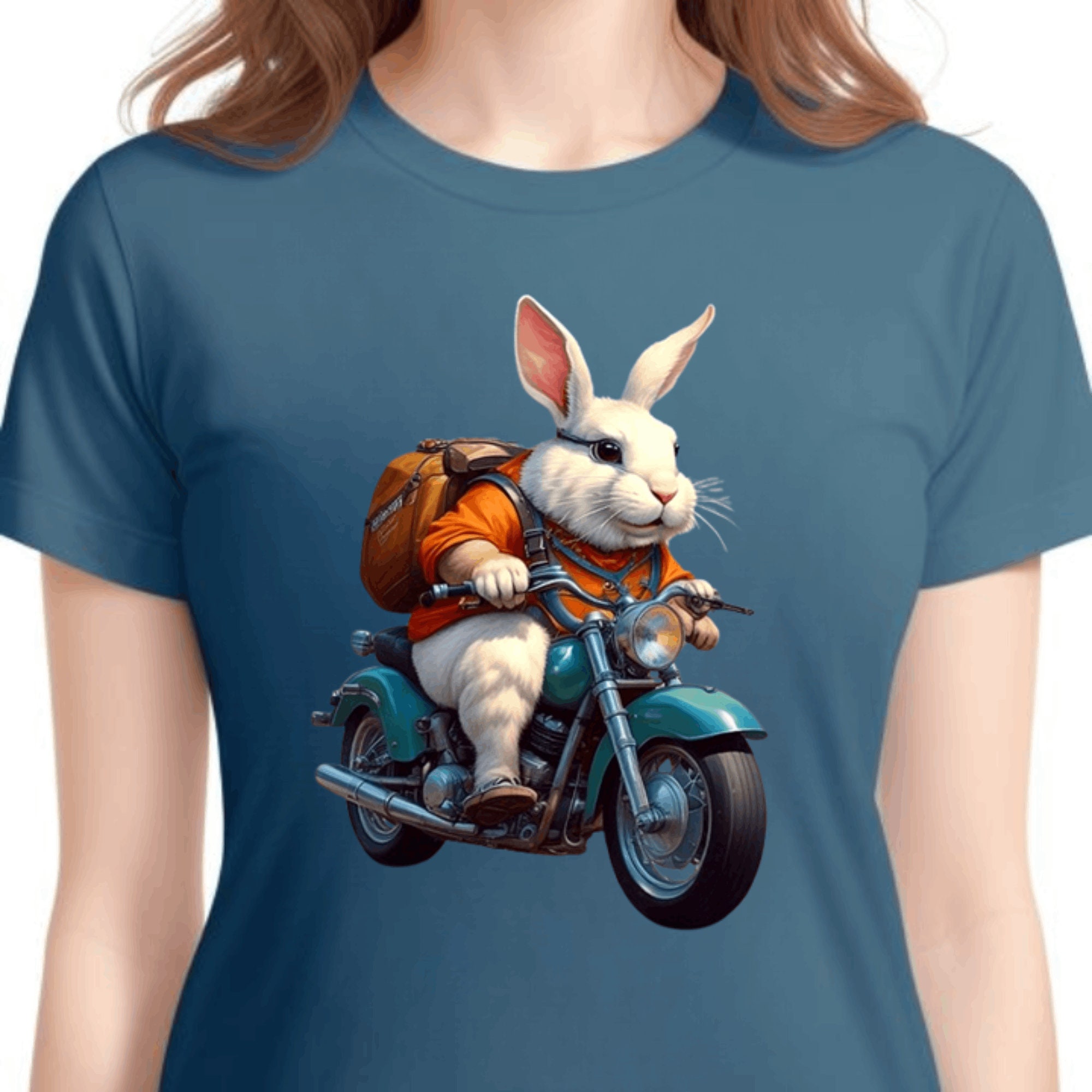 Bunny on Motorcycle Clip Art, Digital Download, 10 Transparent Images ...