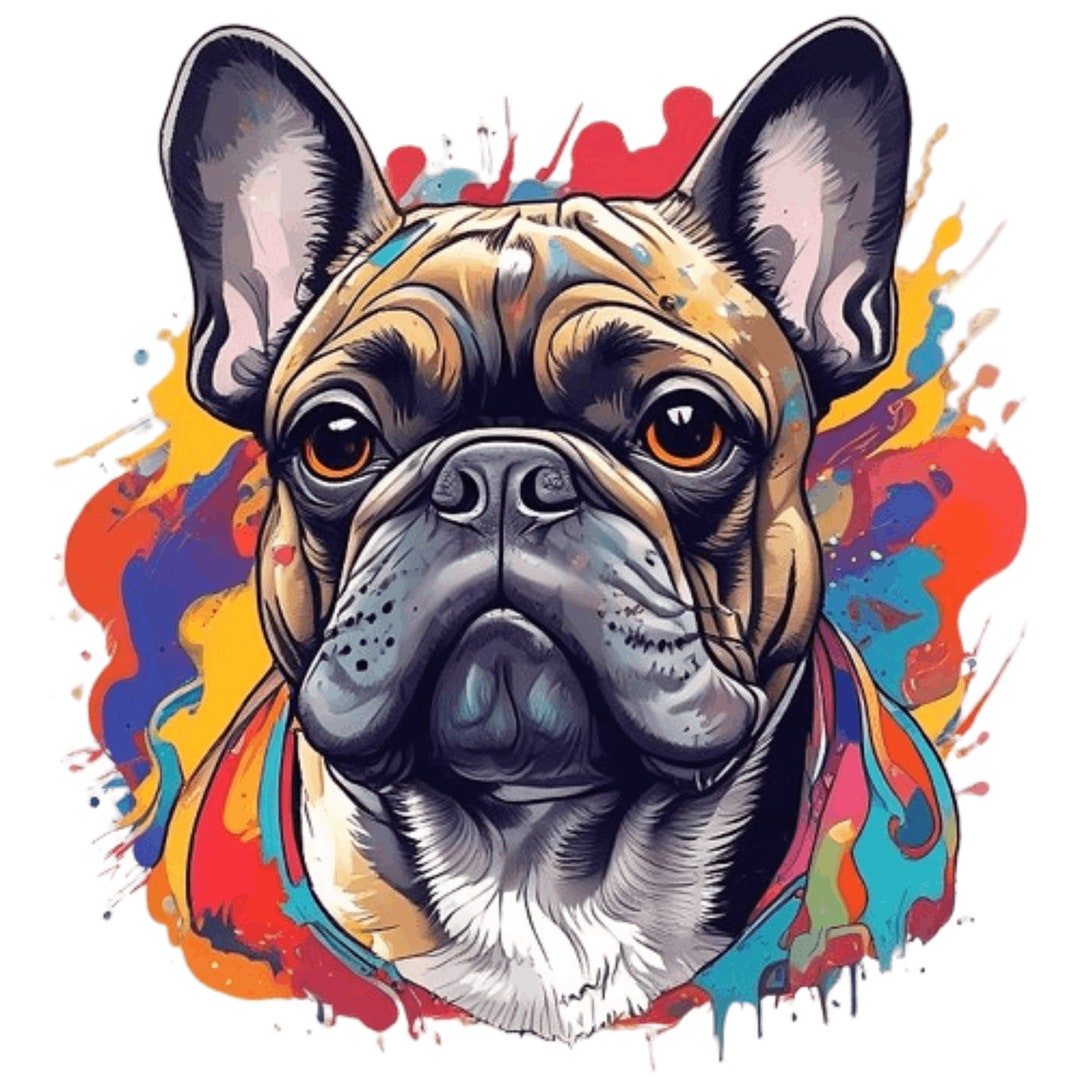 French Bulldog Clip Art, Digital Download, 10 High Quality PNG 5000px ...