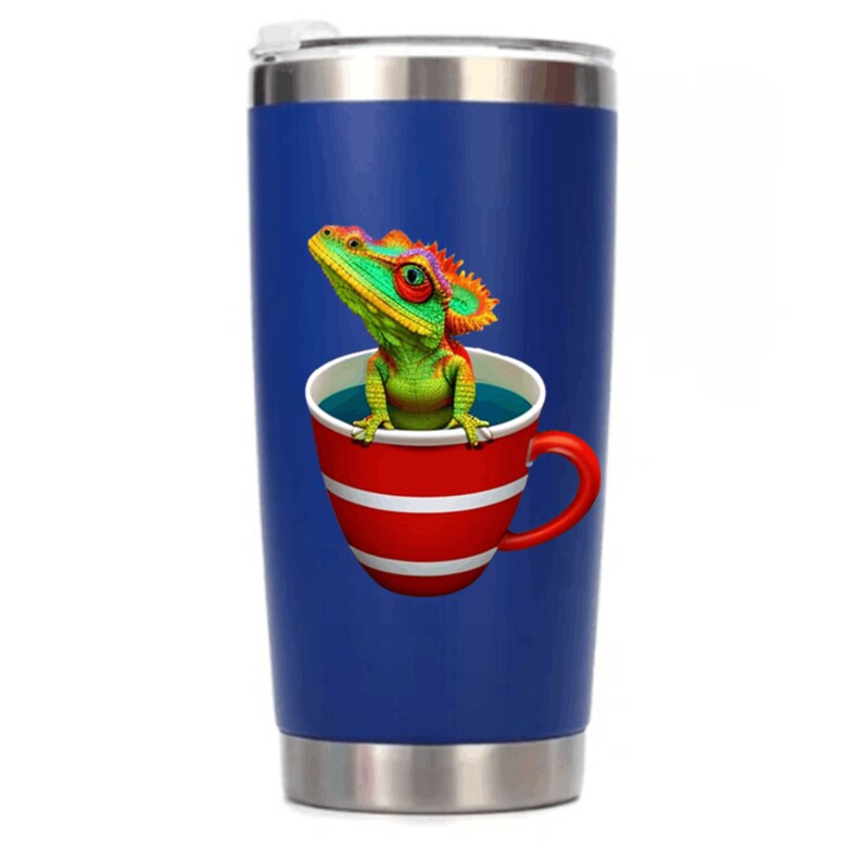 Chameleon in Cup Clip Art, Digital Download, 10 Transparent Images ...