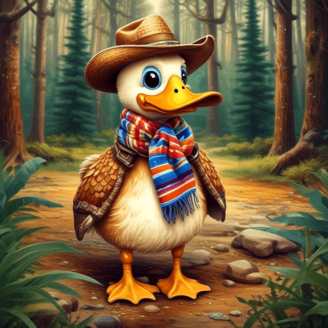 Duck With Hat Clip Art, Digital Download, 10 Transparent Images, High ...