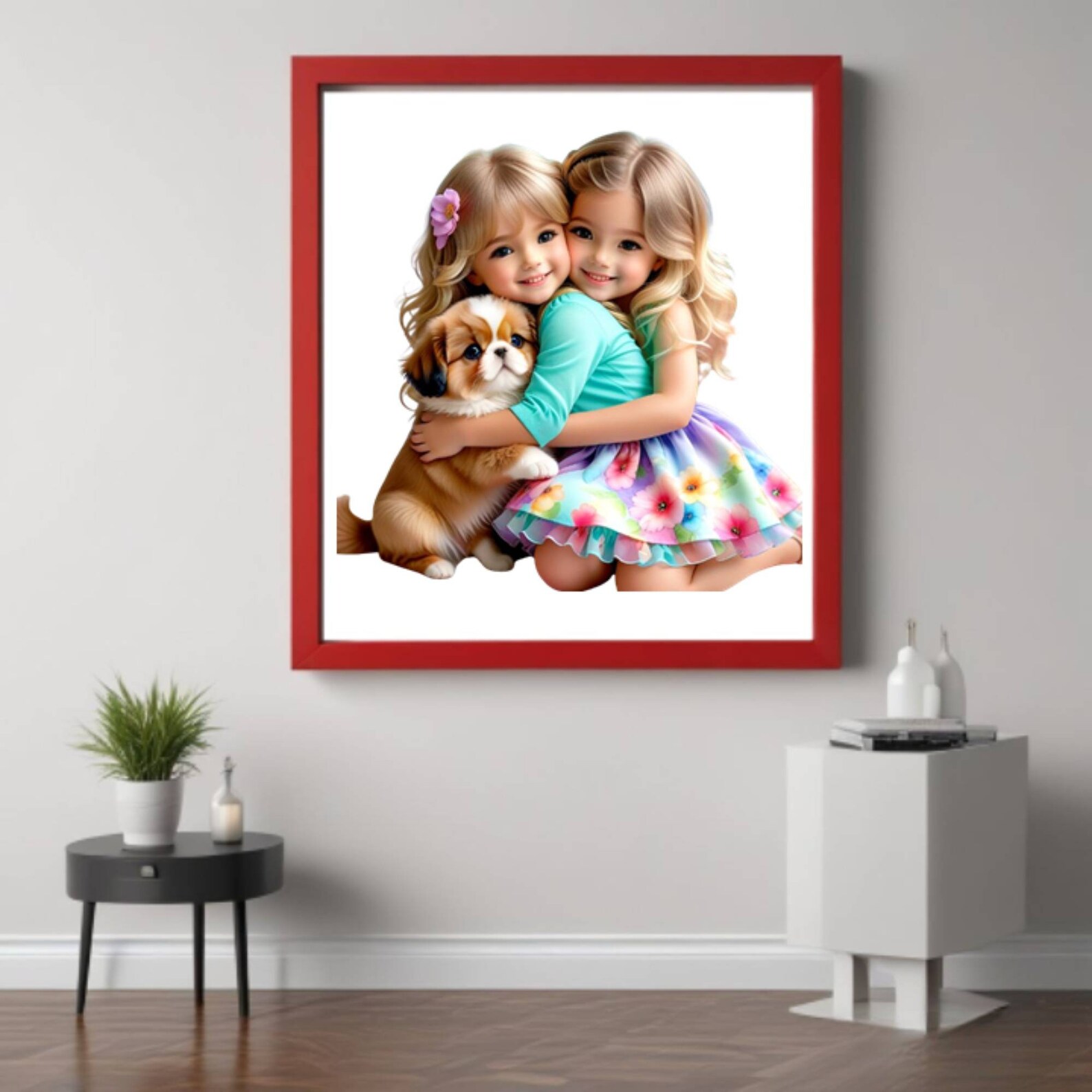 Girl With Dog Clip Art, Digital Download, 10 Transparent Images, High ...