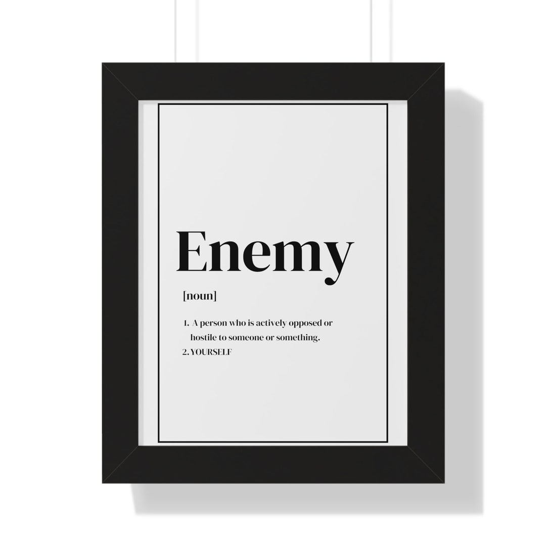 Enemy Framed Vertical Poster - Etsy