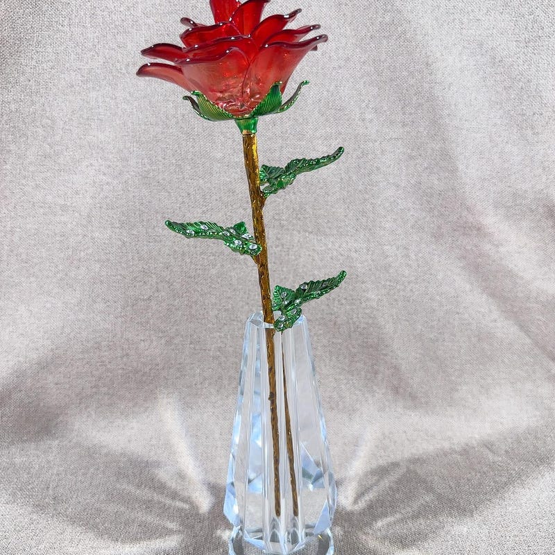 Glass Flower - Etsy