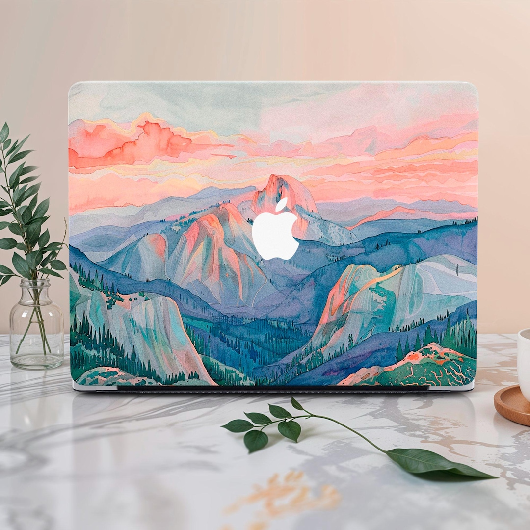 Mountain Art Draw MacBook Case Laptop Cover for Mac 16 15 14 13 Inch ...