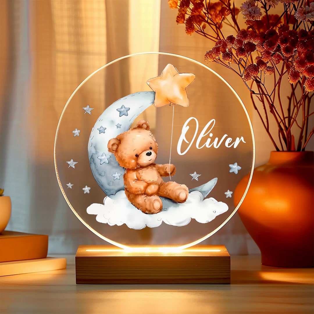 Kid Night Light With Name, Custom Night Light, Baby Night Light ...