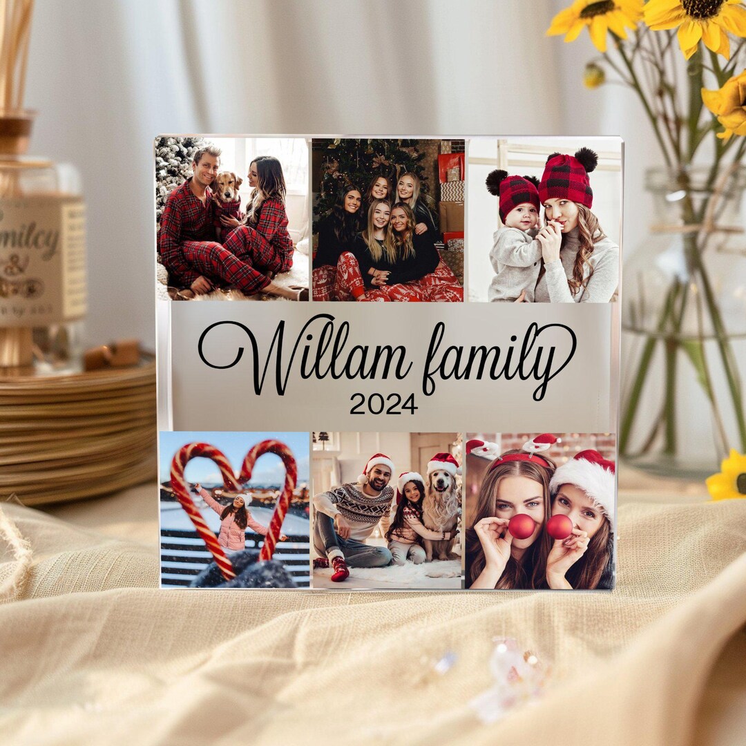 Personalised Photo Block, Freestanding Photo Gift, Custom Photo Block ...