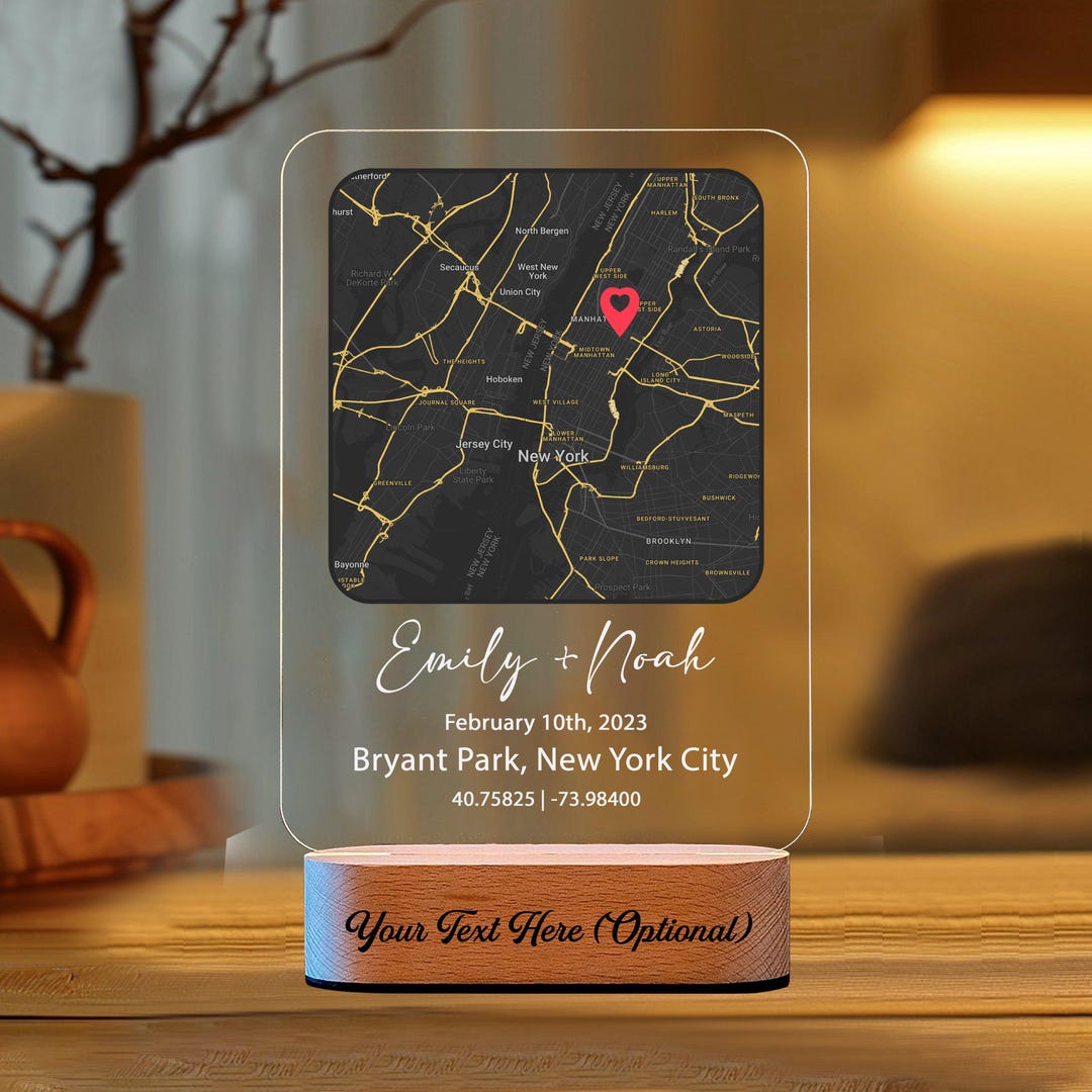 Where We Met Map /where It All Began /couple Map/ Gift for Her/ Gift ...