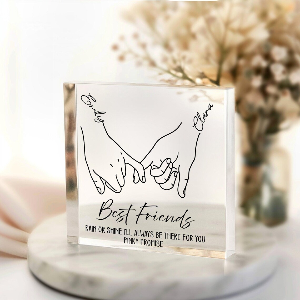 Together Forever Pinky Promise, Couples Personlised Gift, Gift for Her ...