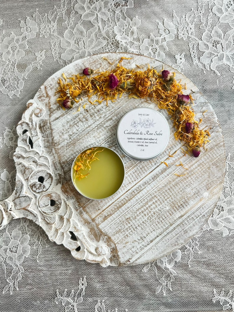 Calendula & Rose Salve - Etsy