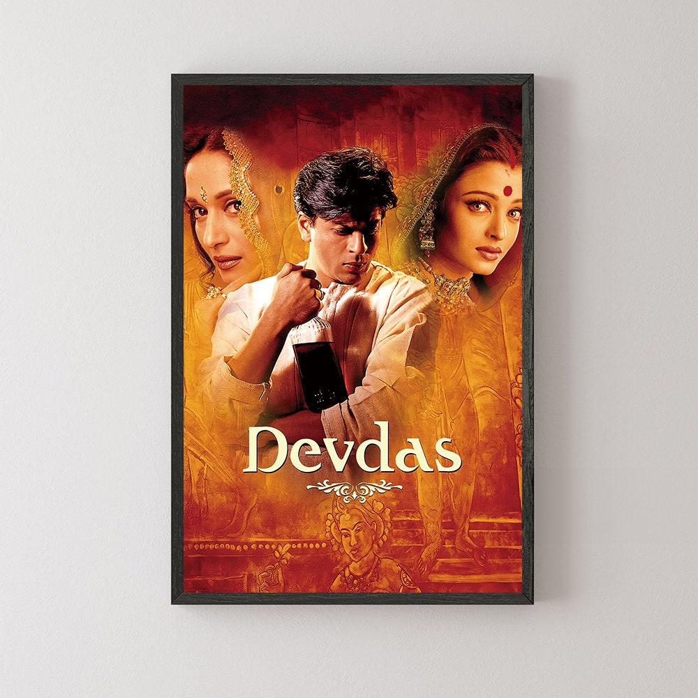 Devdas Classic Bollywood Movie Poster for Home Living Wall Art Birthday ...