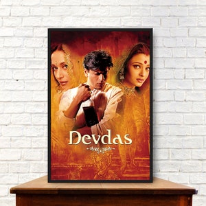 Devdas Classic Bollywood Movie Poster for Home Living Wall Art Birthday ...